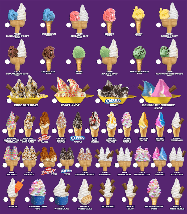 Ice Cream Van Products And Menu Ice Cream Van Hire At Its Best